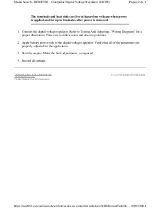 Cdvr service manual renr7941-00 _ sis - caterpillar | PDF