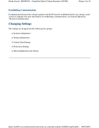 Cdvr service manual renr7941-00 _ sis - caterpillar | PDF