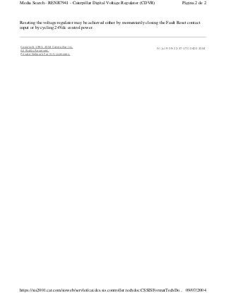 Cdvr service manual renr7941-00 _ sis - caterpillar | PDF