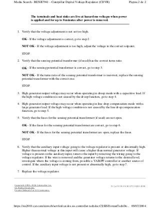 Cdvr service manual renr7941-00 _ sis - caterpillar | PDF
