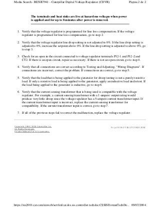 Cdvr service manual renr7941-00 _ sis - caterpillar | PDF