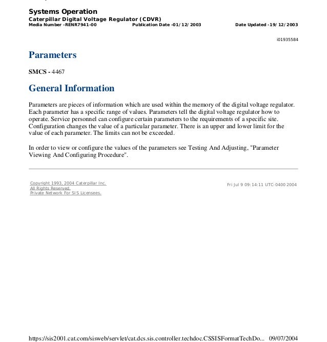Cdvr service manual renr7941-00 _ sis - caterpillar | PDF | Radio ...