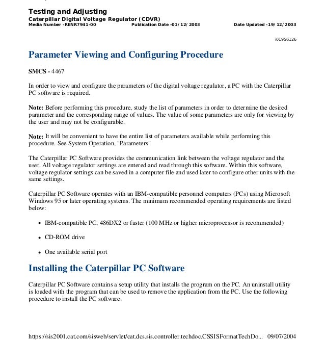 Cdvr service manual renr7941-00 _ sis - caterpillar | PDF | Radio ...