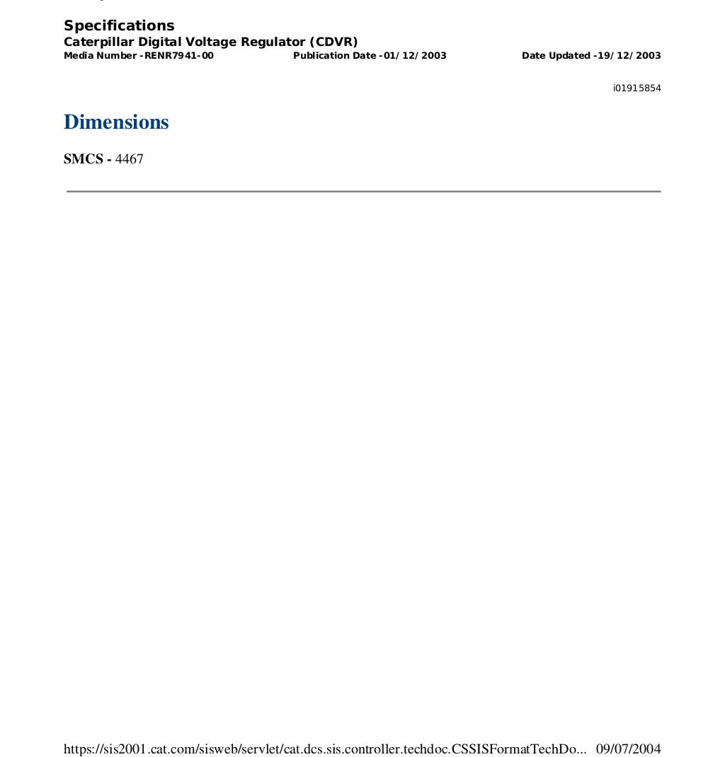 Cdvr service manual renr7941-00 _ sis - caterpillar | PDF