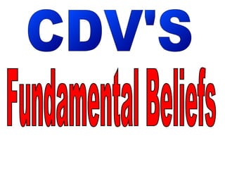 CDVs presentation | PPT