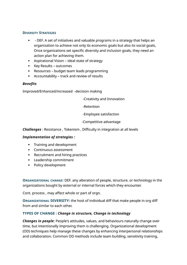 Cultural Diversity at workplace notes for Bcom 6th sem (UNIT 1 to 5 ...