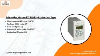 Introduction to Schneider Micom P123 Relay: Enhancing Power System ...
