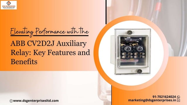 Elevating Performance with the ABB CV2D2J Auxiliary Relay: Key Features ...