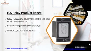 ABB TCS Auxiliary Relay for Reliable Trip Circuit Supervision | PPTX