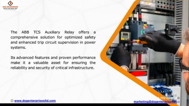 ABB TCS Auxiliary Relay for Reliable Trip Circuit Supervision | PPTX