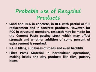 C & D Waste Management | PPTX