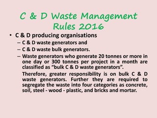 C & D Waste Management | PPTX