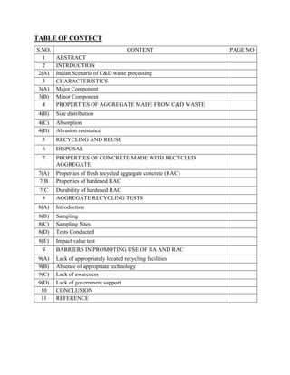 Construction & demolition waste | PDF