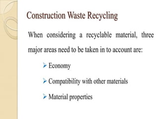 C&D waste management and onsite Dust Mitigation .pptx