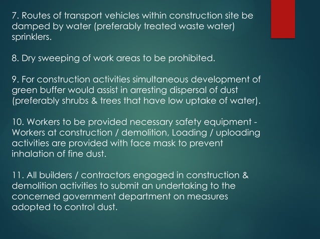 C&D waste management and onsite Dust Mitigation .pptx