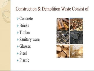 C&D waste management and onsite Dust Mitigation .pptx