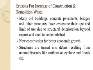 C&D waste management and onsite Dust Mitigation .pptx