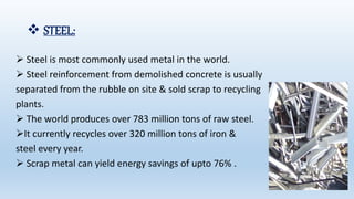 Construction and demolition waste ppt | PPTX