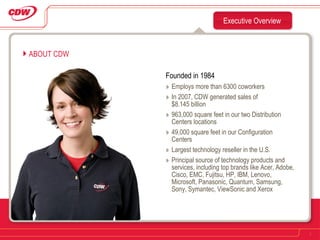 CDW Overview | PPT | Information Services Industry | Industries