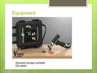 Capacitive Discharge Welding | PPTX