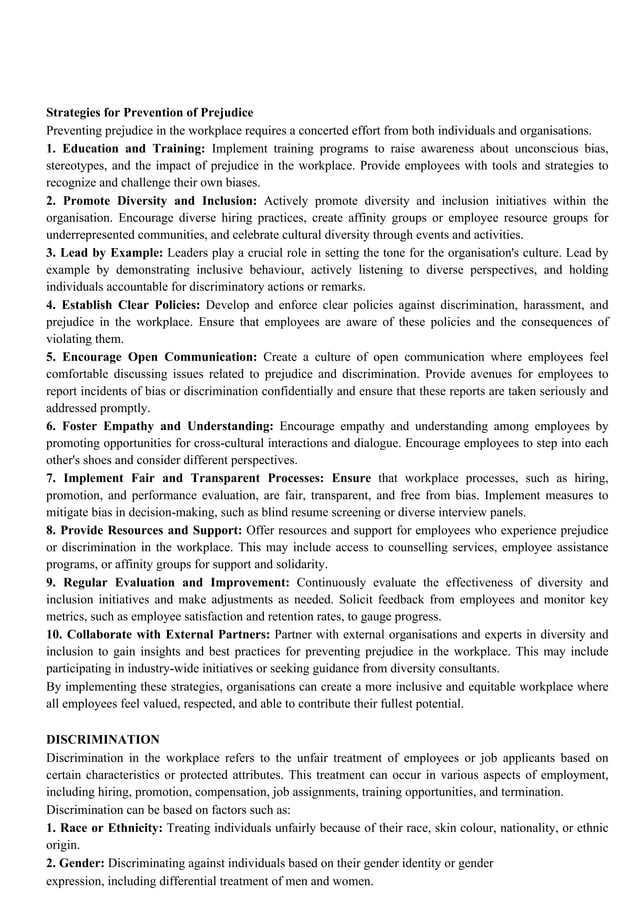 Cultural Diversity at Workplace unit 2- Exploring Difference | PDF