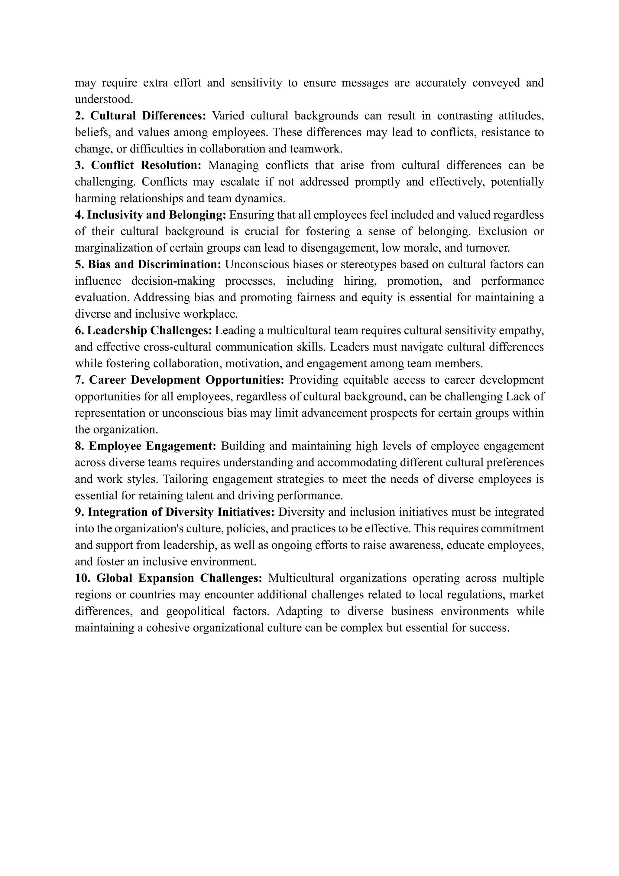 unit 4 Skills and Competencies on Cultural Diversity at Workplace | PDF