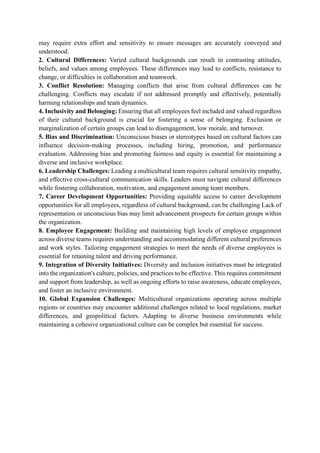 unit 4 Skills and Competencies on Cultural Diversity at Workplace | PDF