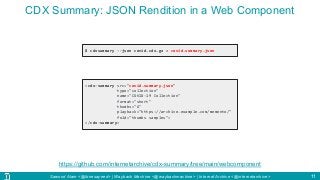 CDX Summary: Web Archival Collection Insights | PPT