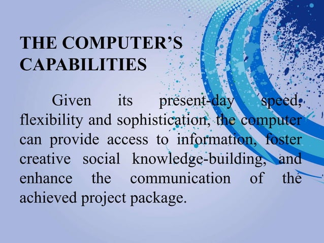 Computer Capabilities | PPT