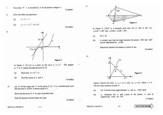Ce A Maths 2004 Paper1(E) | PDF