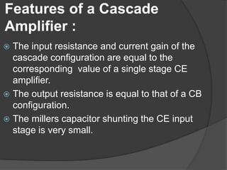 CE CB (cascade) amplifier | PPTX