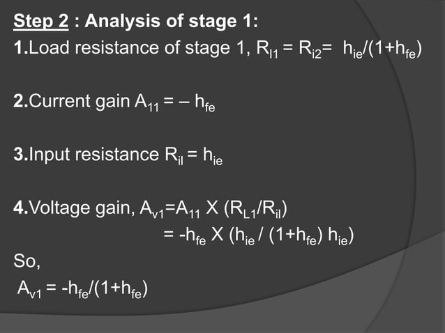 CE CB (cascade) amplifier | PPTX | Consumer Electronics | Technology & Computing