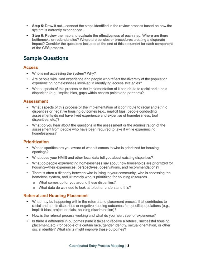 Department of Housing and Urban Development – CE Equity Coordinated ...