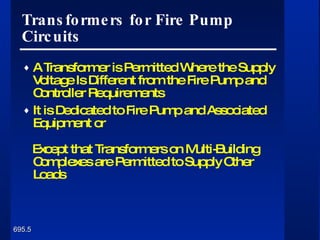 Power Supplies for Electric Motor Driven Fire Pumps | PPT