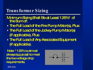 Power Supplies for Electric Motor Driven Fire Pumps | PPT