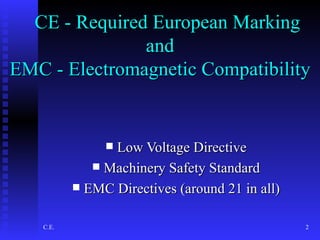 CE and EMC | PPT