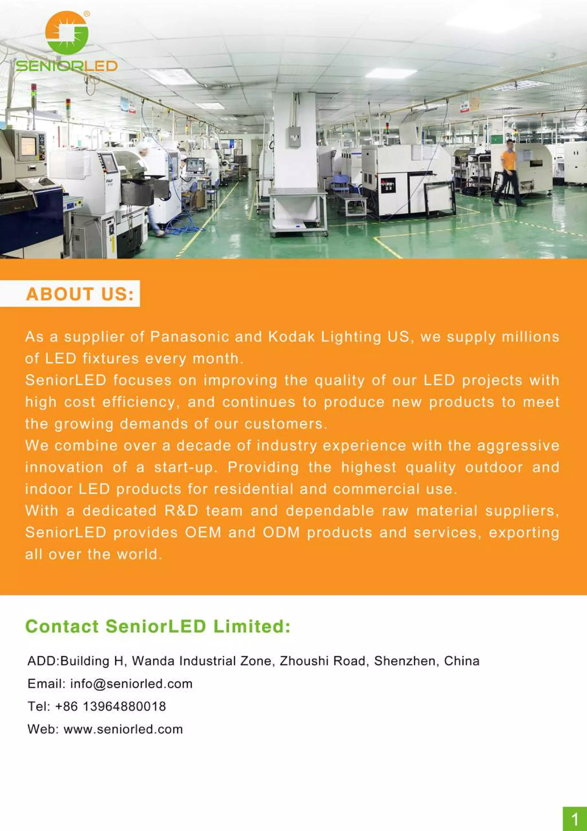 CE Indoor Lights Catalog from SeniorLED, China | PDF
