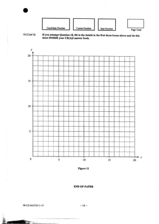 Ce Maths 1998 Paper1(E) | PDF