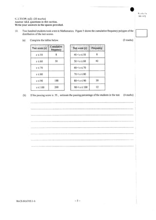 Ce Maths 1998 Paper1(E) | PDF