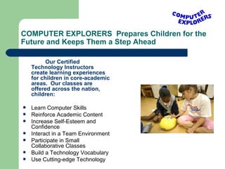 COMPUTER EXPLORERS Overview | PPT