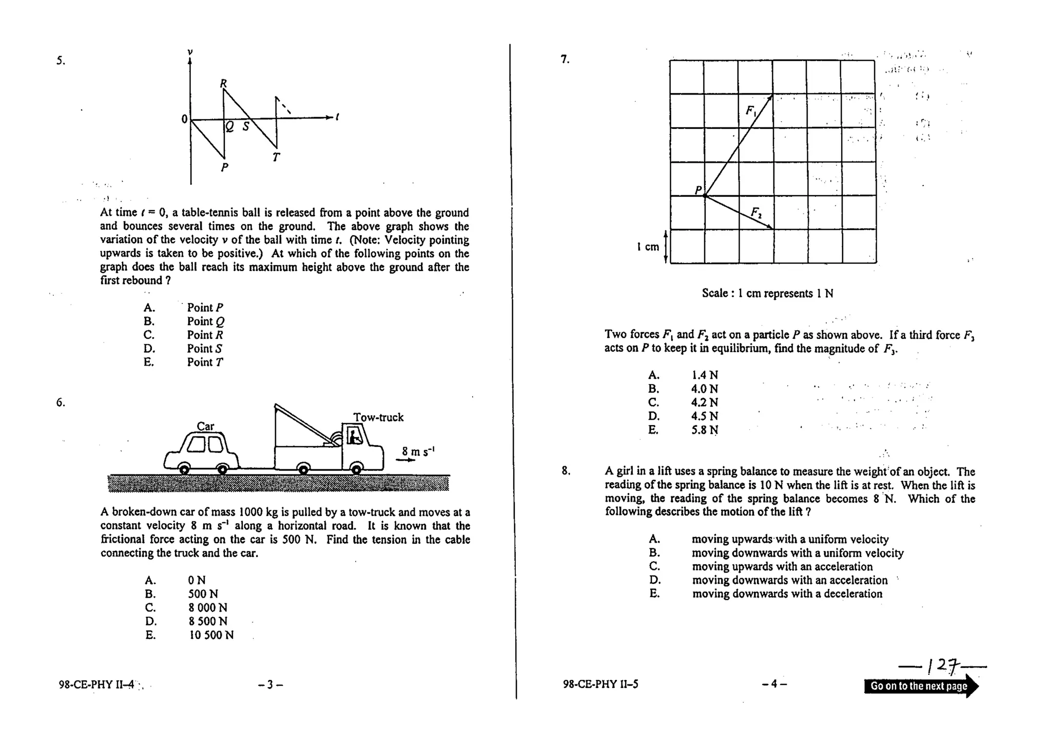 Ce Physics 1998 Paper2(E) | PDF