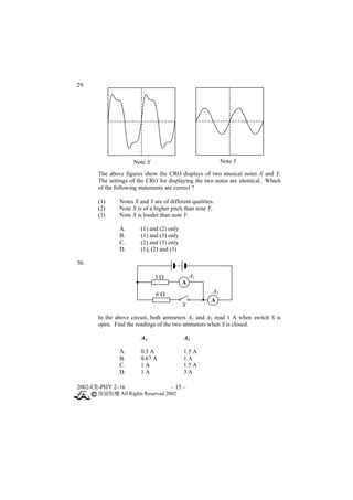 Ce Physics 2002 Paper2(E) | PDF