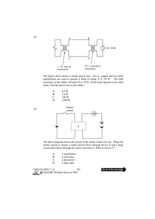 Ce Physics 2002 Paper2(E) | PDF