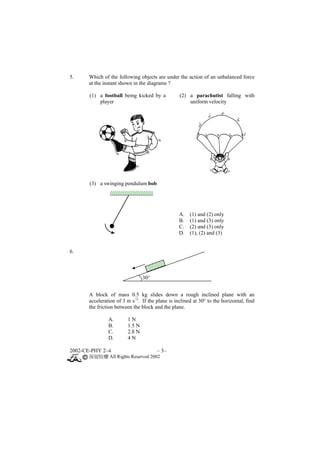 Ce Physics 2002 Paper2(E) | PDF