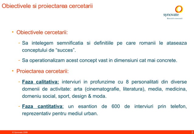 Semnificatia succesului pentru romani | PPT