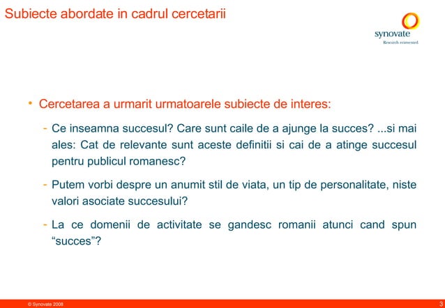 Semnificatia succesului pentru romani | PPT