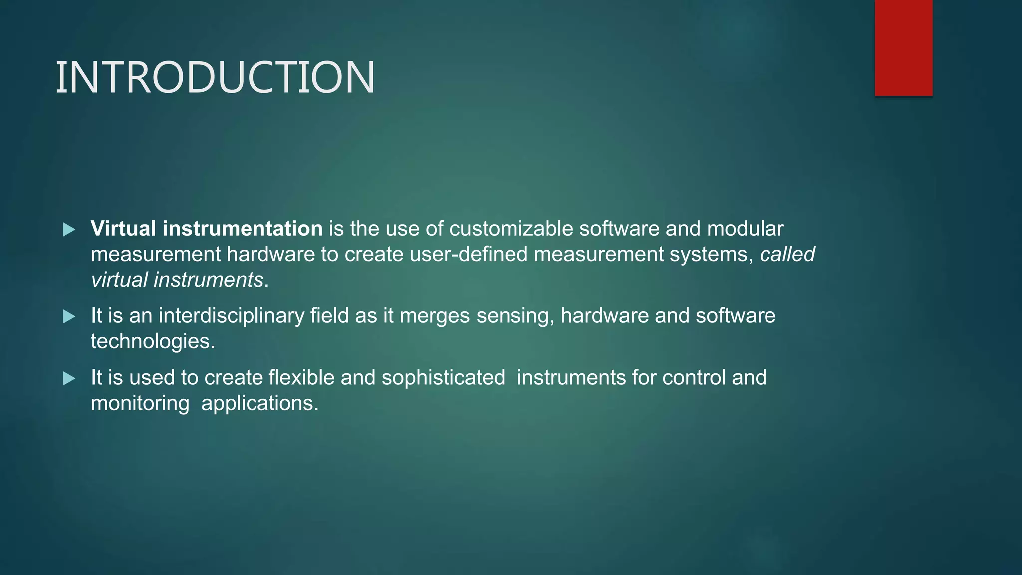 Virtual instrumentation | PPTX