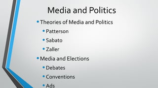 Media and Politics | PPT