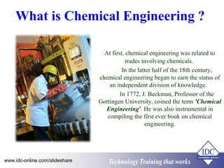 Practical Fundamentals of Chemical Engineering | PPT