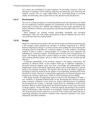 Chapter 1: Practical Fundamentals of Chemical Engineering | PDF